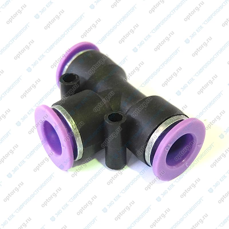 Фитинг трубок тройник (12 мм.) пластик (PUT) Т-образный недорого купить ...